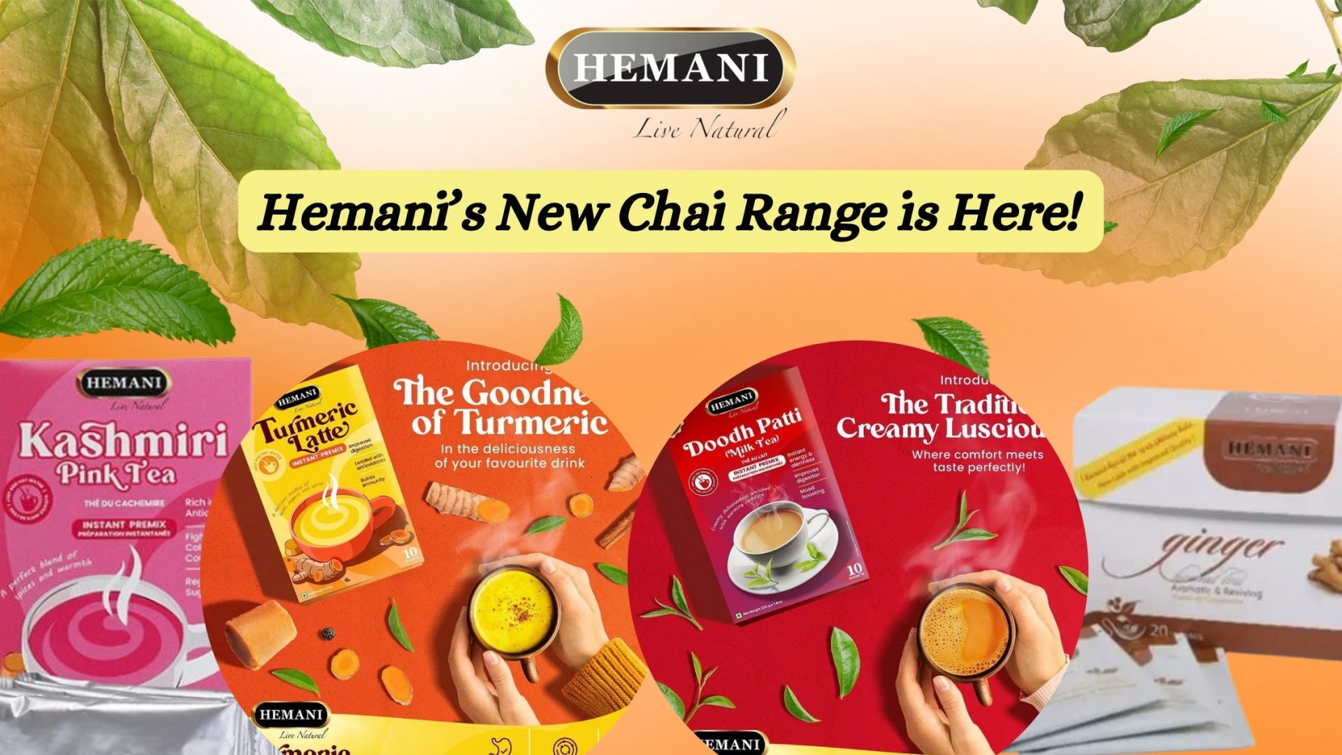 Brew some happiness with Hemani’s refreshing chai tea range!